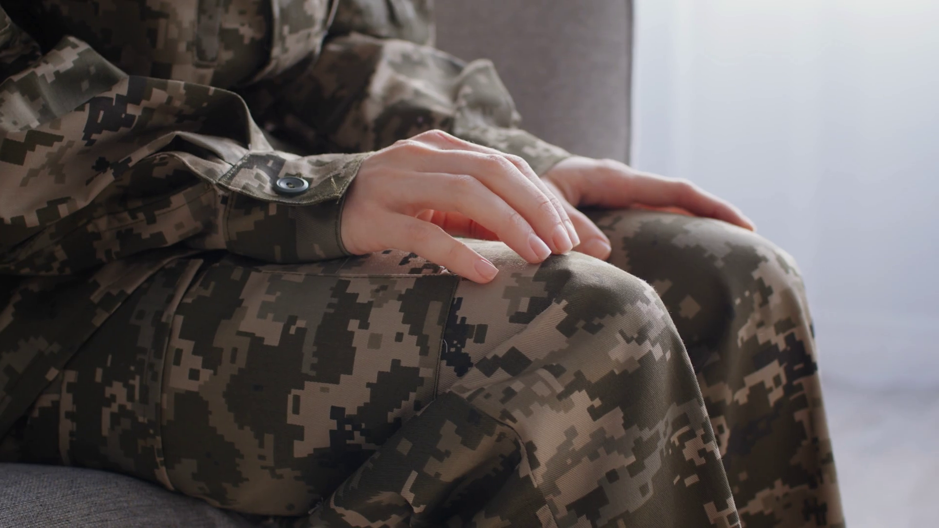 Close Up Of Trembling Female Hands Stock Footage SBV-347008697 ...