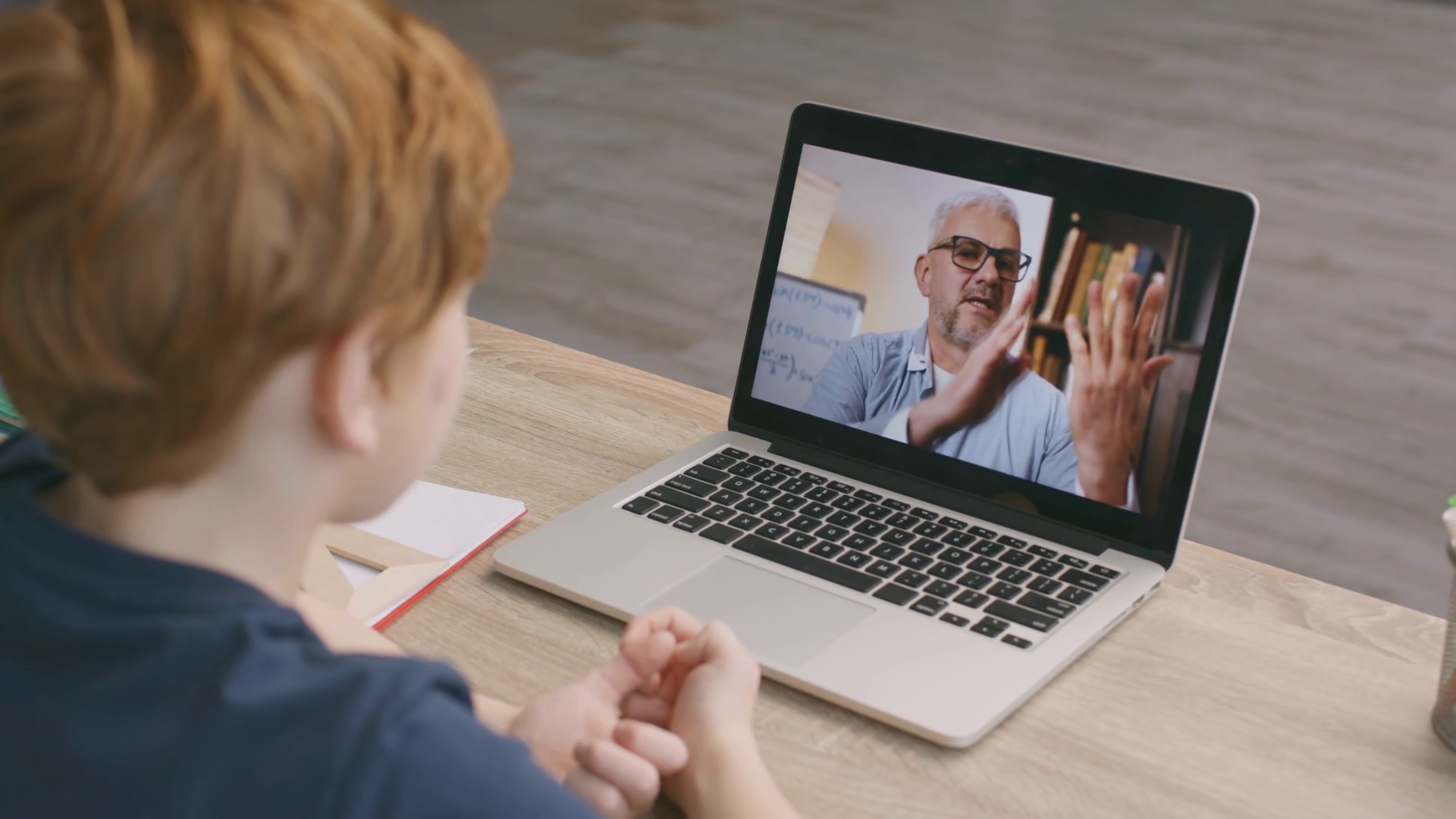 Online Mathematics Lesson Little Redhead Stock Footage SBV-346552389 ...