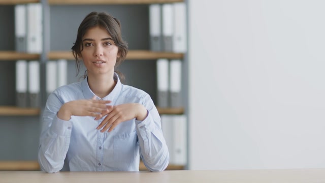 Woman Pointing Below Stock Footage: Royalty-Free Video Clips - Storyblocks