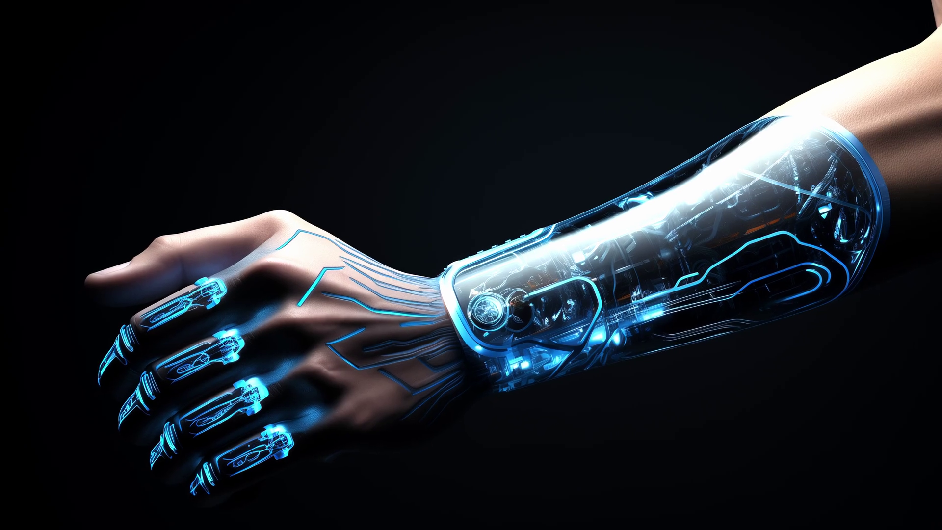 Concept Of Futuristic Human Hand Innovated Stock Motion Graphics SBV ...