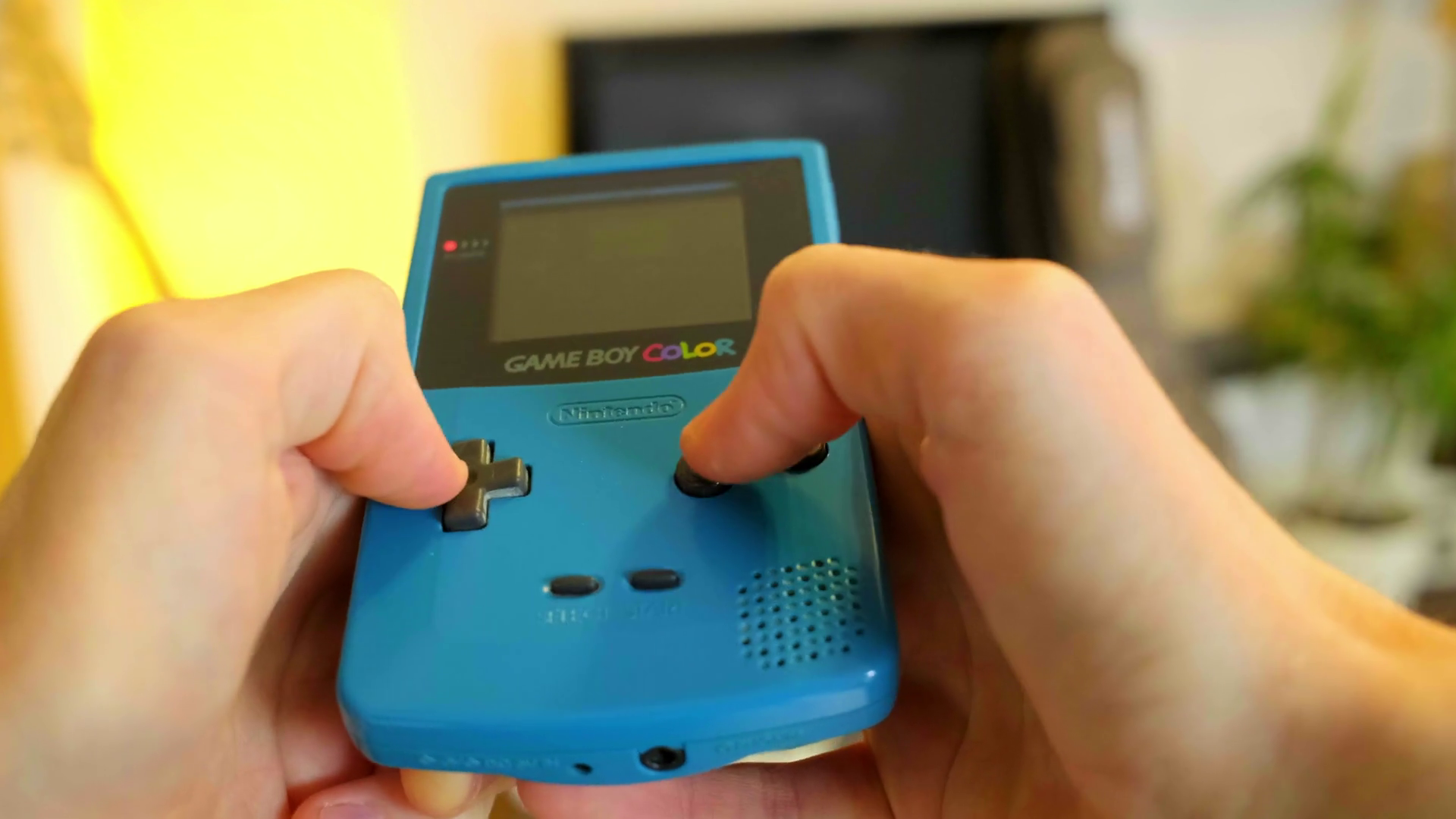 Playing On Vintage Nintendo Gameboy Color Stock Footage SBV-351851979 ...