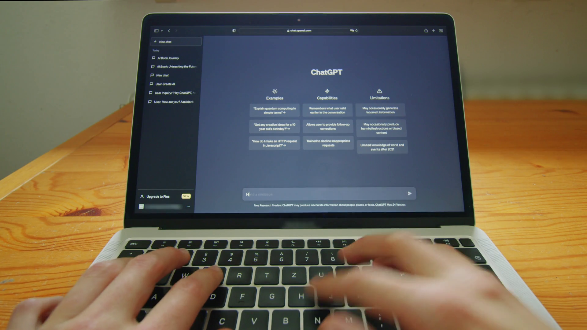 Pov Of Chat Gpt Generating Book With Stock Footage SBV-347694040 ...