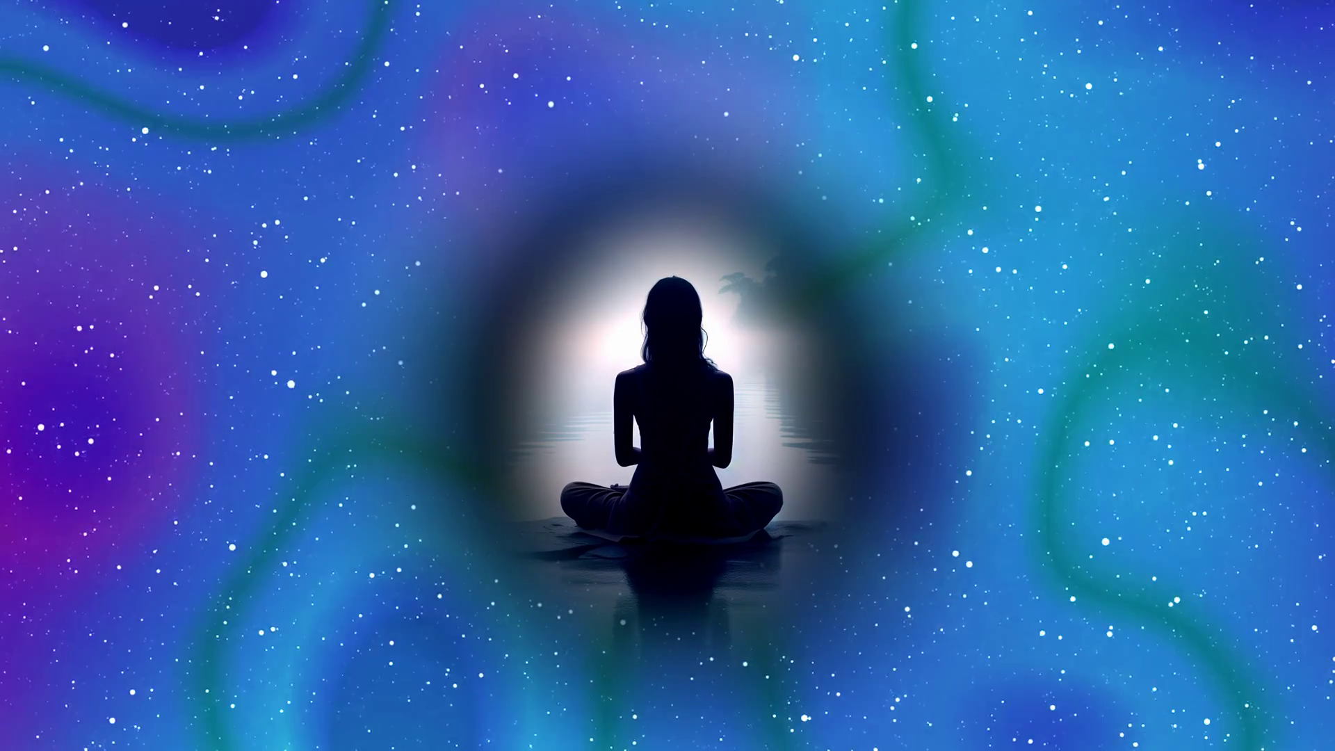 Woman Floating Into Dimension Through Deep Stock Footage SBV-352203605 ...