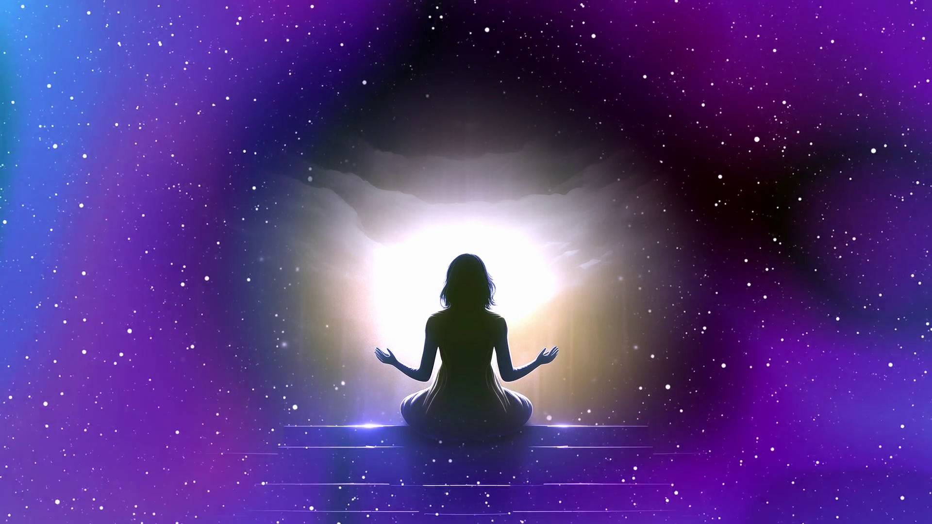Woman Meditating Having Visions Stock Footage SBV-352193943 - Storyblocks