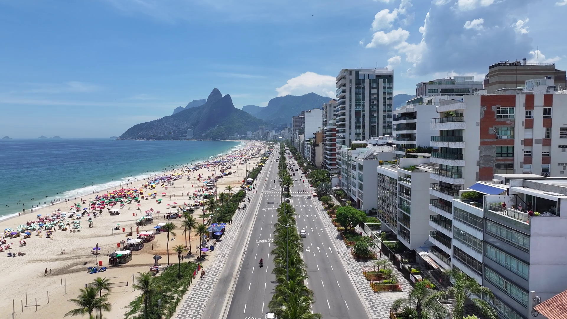 Ipanema Beach In Rio De Janeiro Brazil Bird Stock Footage SBV-352211333 ...