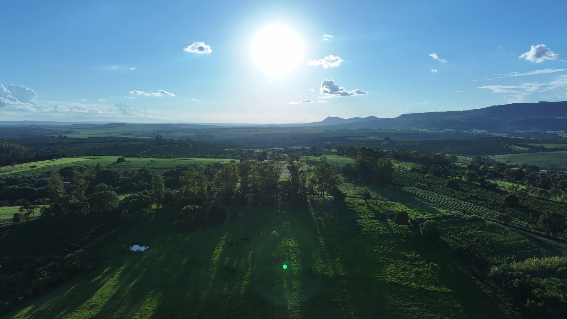 Peaceful Sunset Landscape At Scenic Green Stock Footage SBV-351704446 ...