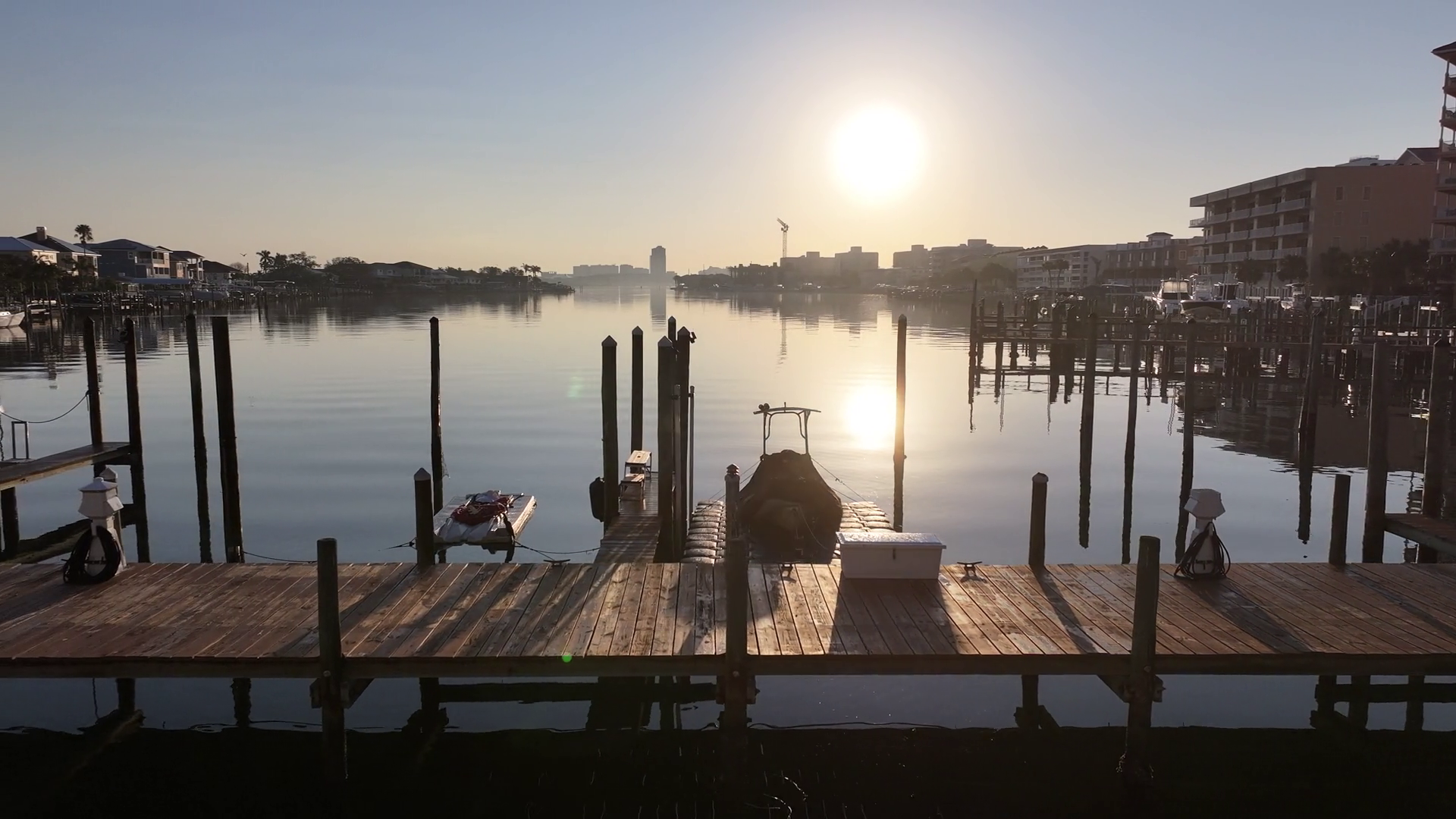 Sunrise Skyline At Clearwater In Florida Stock Footage SBV-352172072 ...