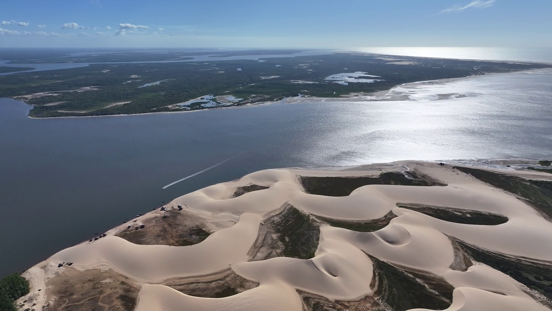 Morro Do Meio Beach At Araioses In Maranhao Stock Footage SBV-352647535 ...