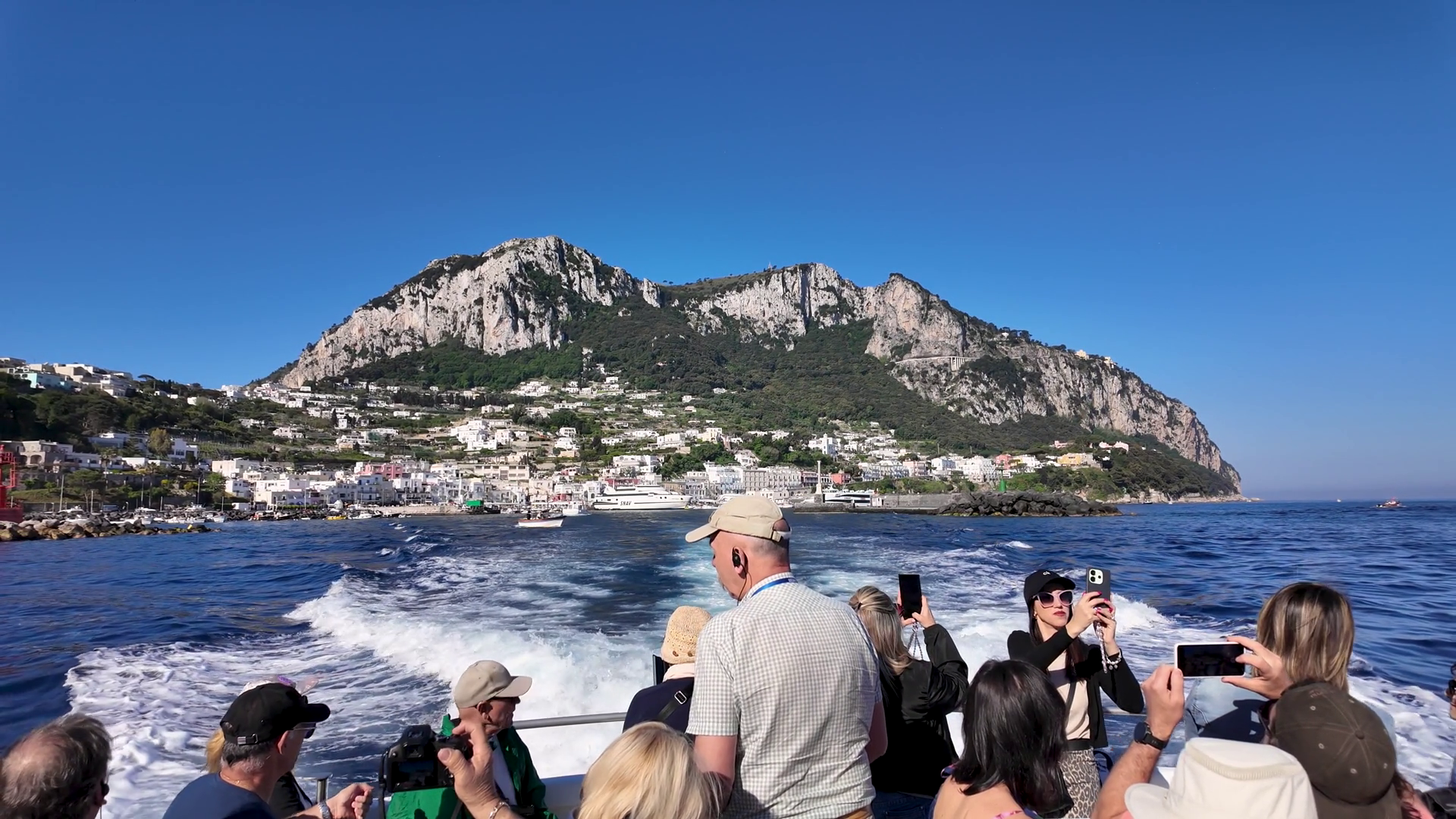 Capri Naples Italy - 5172025 - Boat Tour At Stock Footage SBV-352171862 ...