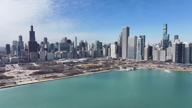 Chicago Fly Over | Places and Landmarks stock footage - Storyblocks