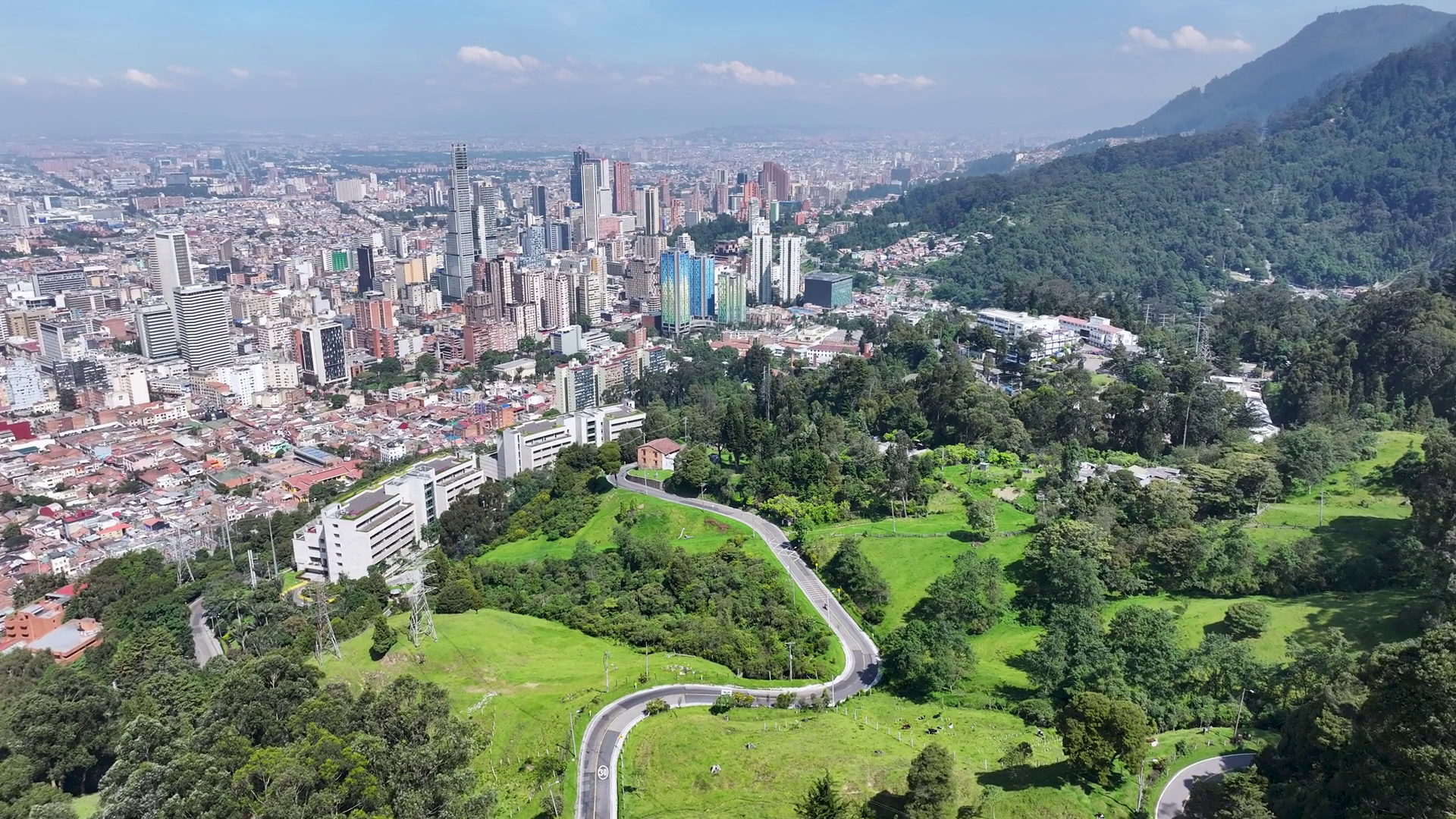 Bogota Skyline At Bogota District Capital Stock Footage SBV-351767798 ...