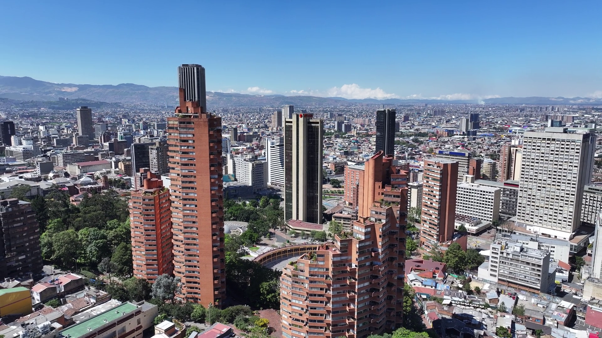 Bogota Skyline At Bogota District Capital Stock Footage SBV-351767982 ...