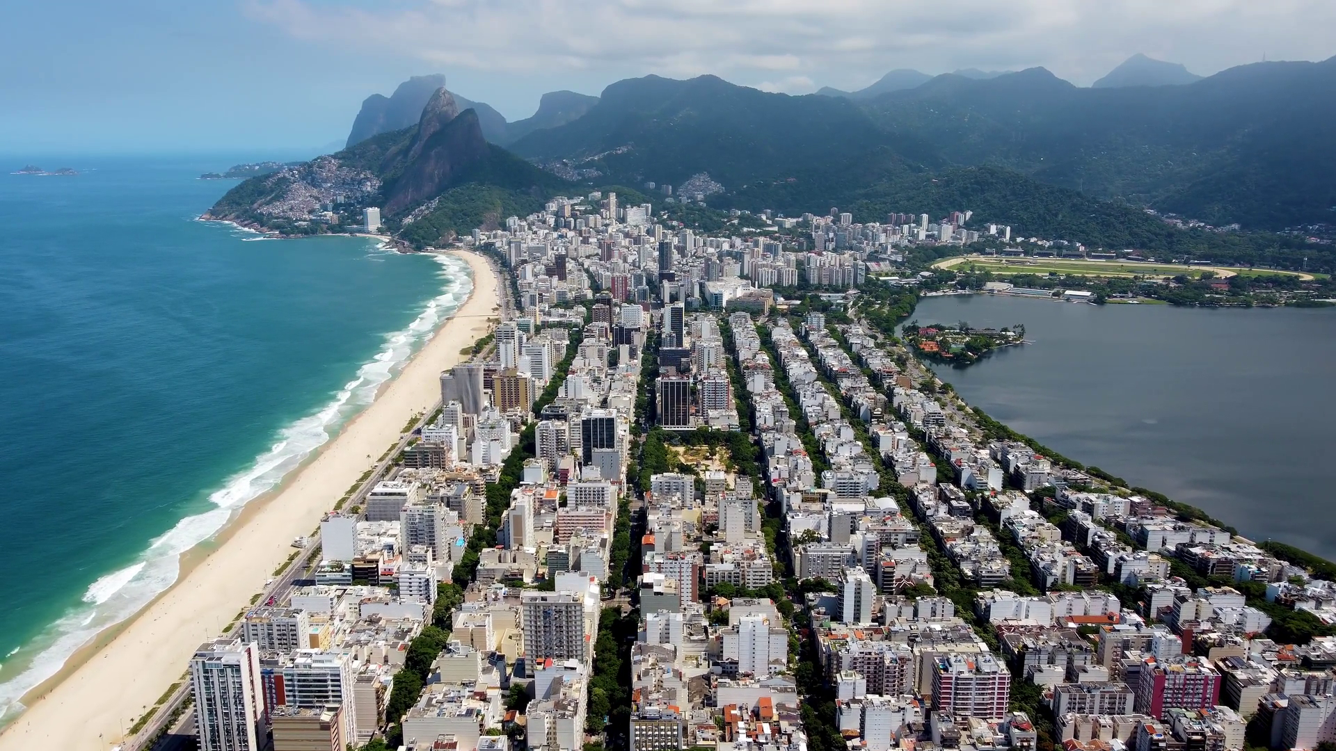 Ipanema Beach In Rio De Janeiro Brazil Bird Stock Footage SBV-352213035 ...