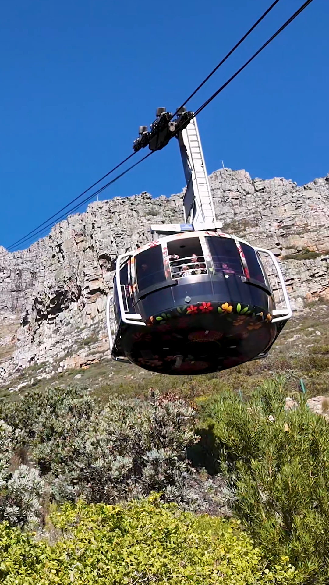 Cable Car Scene At Cape Town In Western Cape Stock Footage SBV ...