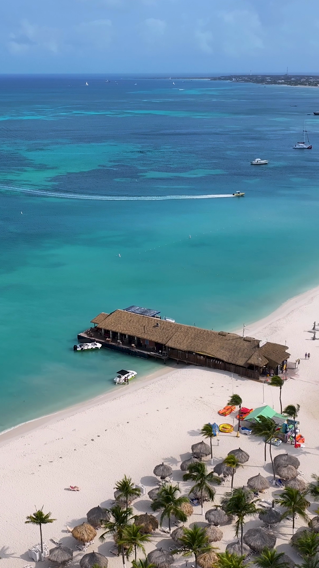 Aruba Skyline At Palm Beach In Caribbean Stock Footage SBV-353036069 ...