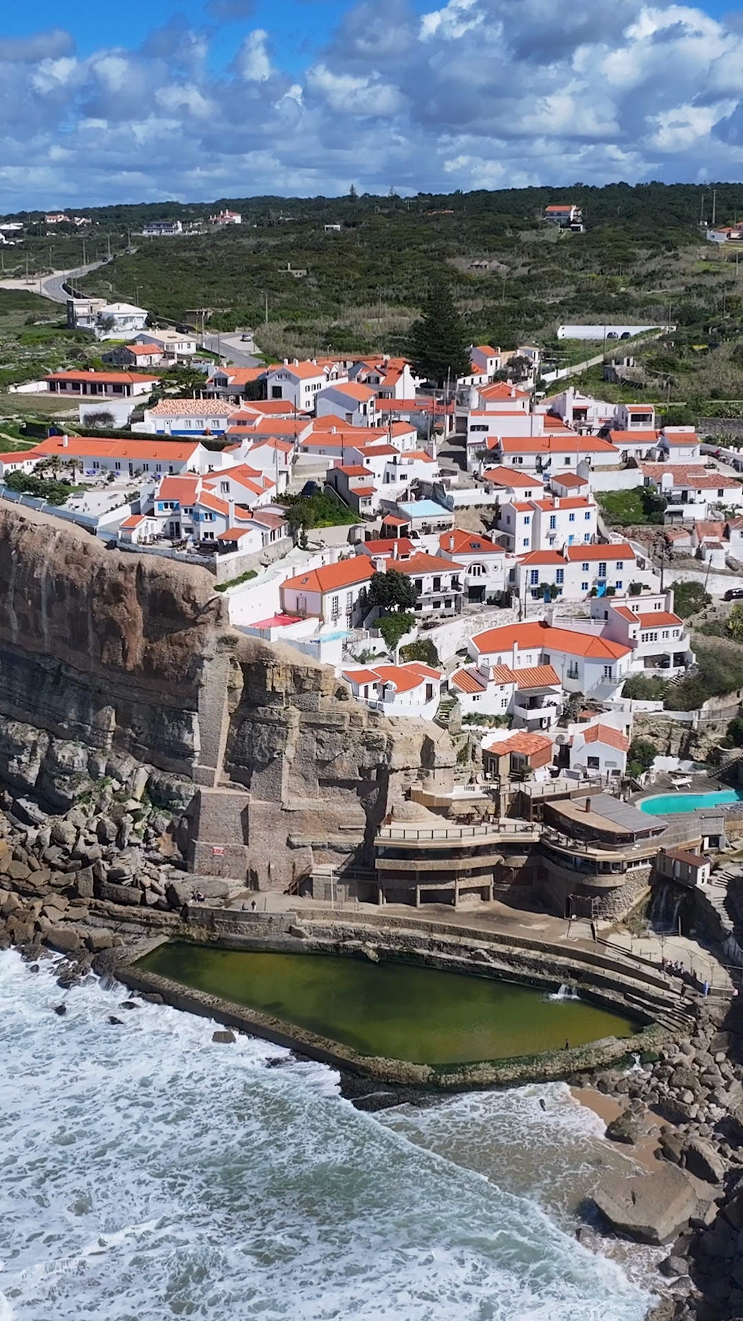 Azenhas Do Mar Beach At Sintra In Lisbon Stock Footage SBV-353034446 ...