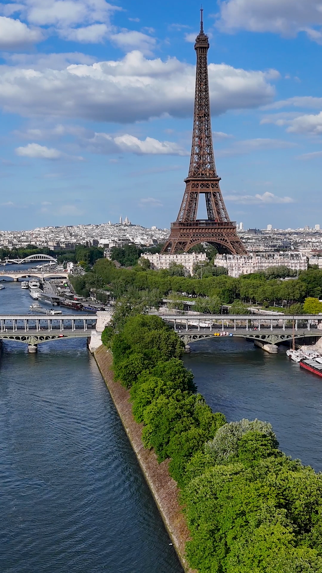 Paris Skyline At Paris In France Island Stock Footage SBV-353034274 ...