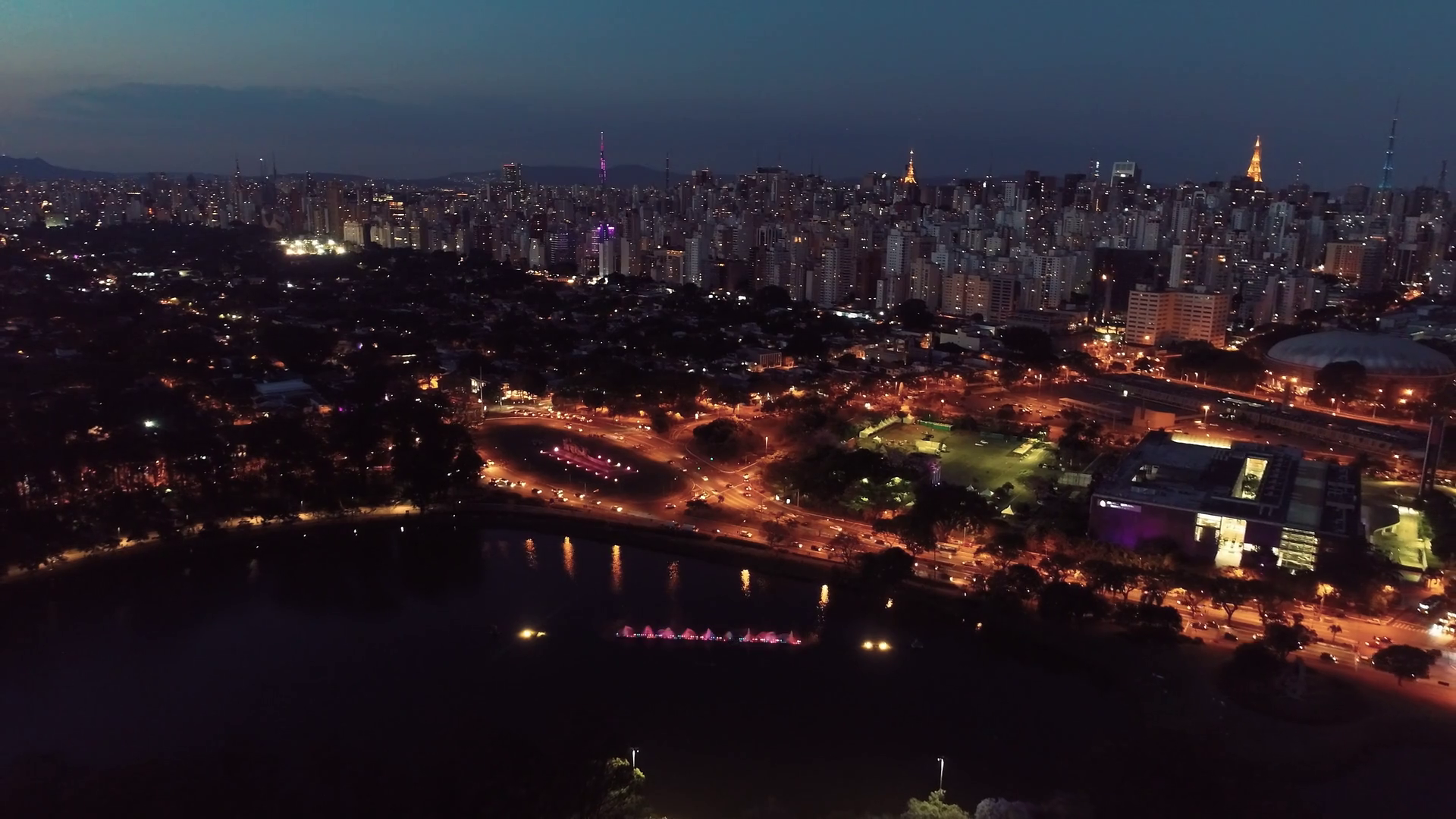 Night Scape Downtown Sao Paulo Brazil Stock Footage SBV-347196300 ...