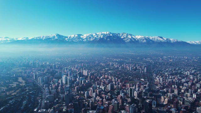 Santiago Chile Time Lapse Mountain Stock Footage: Royalty-Free Video ...