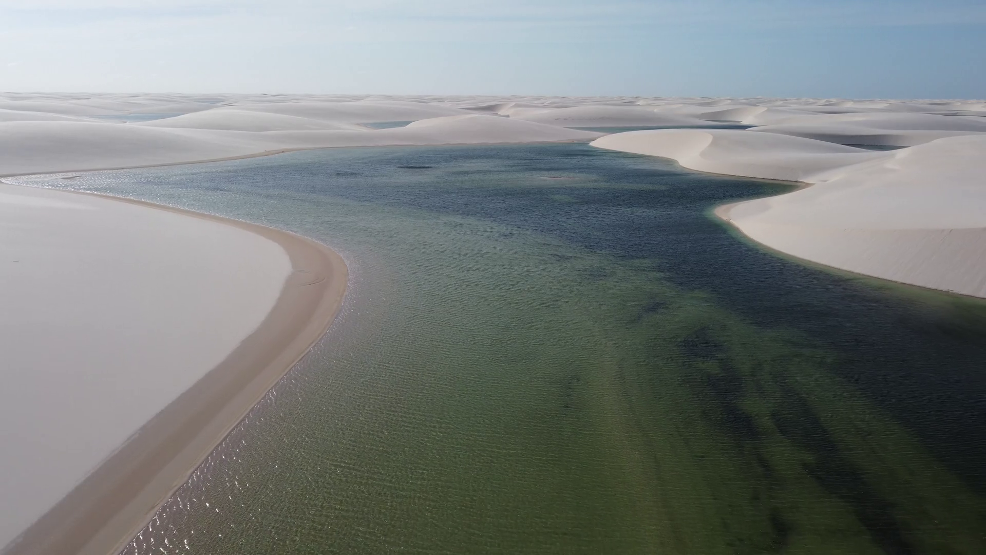 Panoramic Landscape Of Lencois Maranhenses Stock Footage SBV-347195181 ...