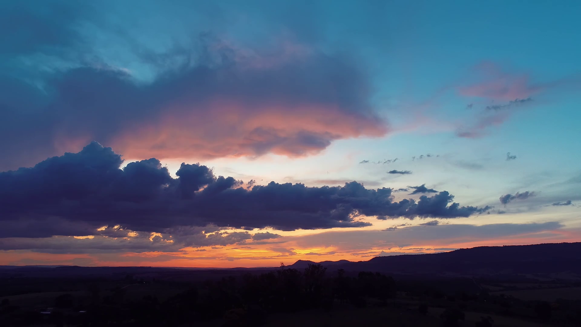 Sunset Aerial Scenery Of Farming Landscape Stock Footage SBV-347192870 ...