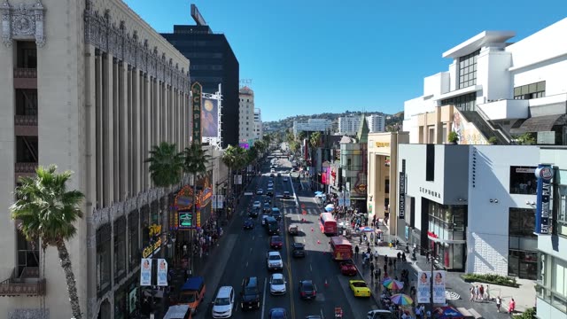 Sights On Hollywood Boulevard Stock Footage: Royalty-Free Video Clips ...