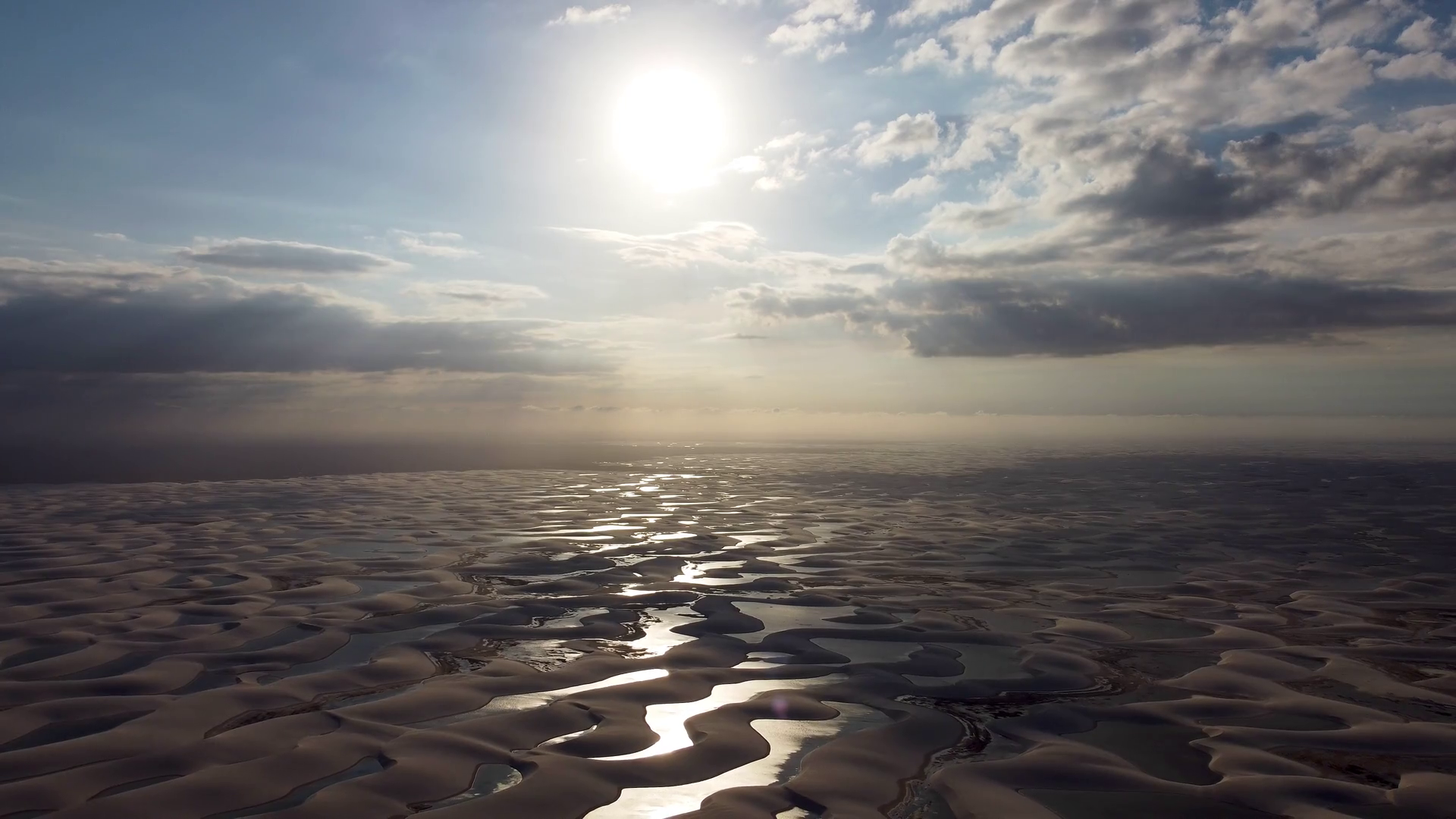 Sand Dunes Rain Water Lagoons At Northeast Stock Footage SBV-347724229 ...