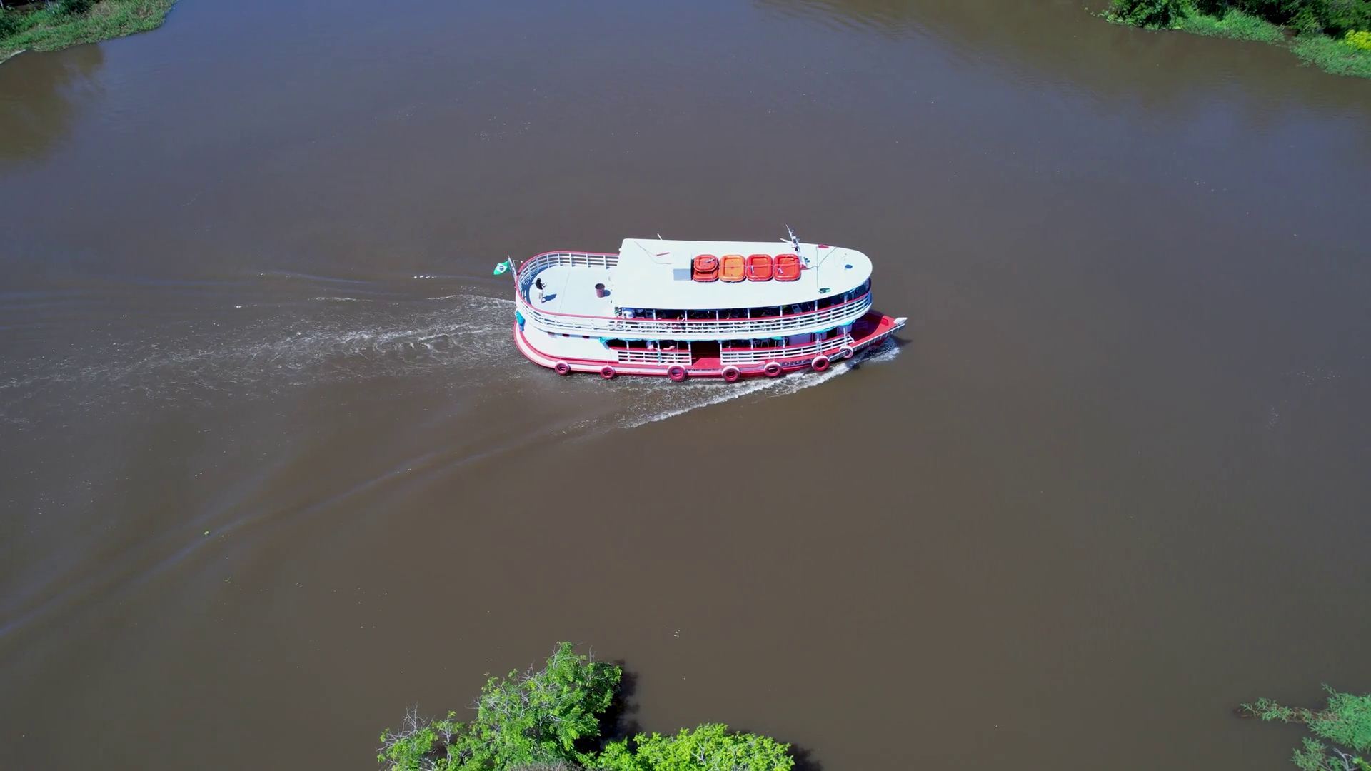 Boat Sailing At Amazon River At Amazon Stock Footage SBV-347725769 ...