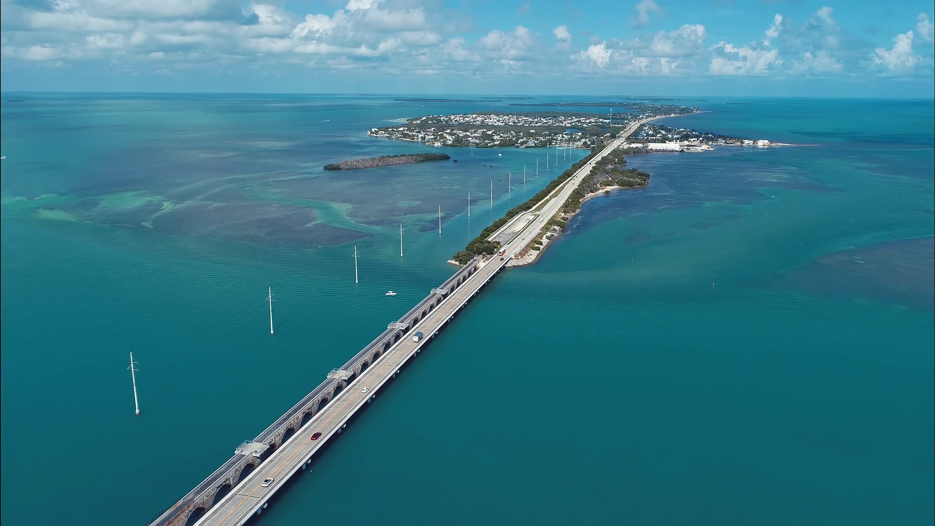 7 Mile Bridge Landmark Way To Key West Stock Footage SBV-347746030 ...