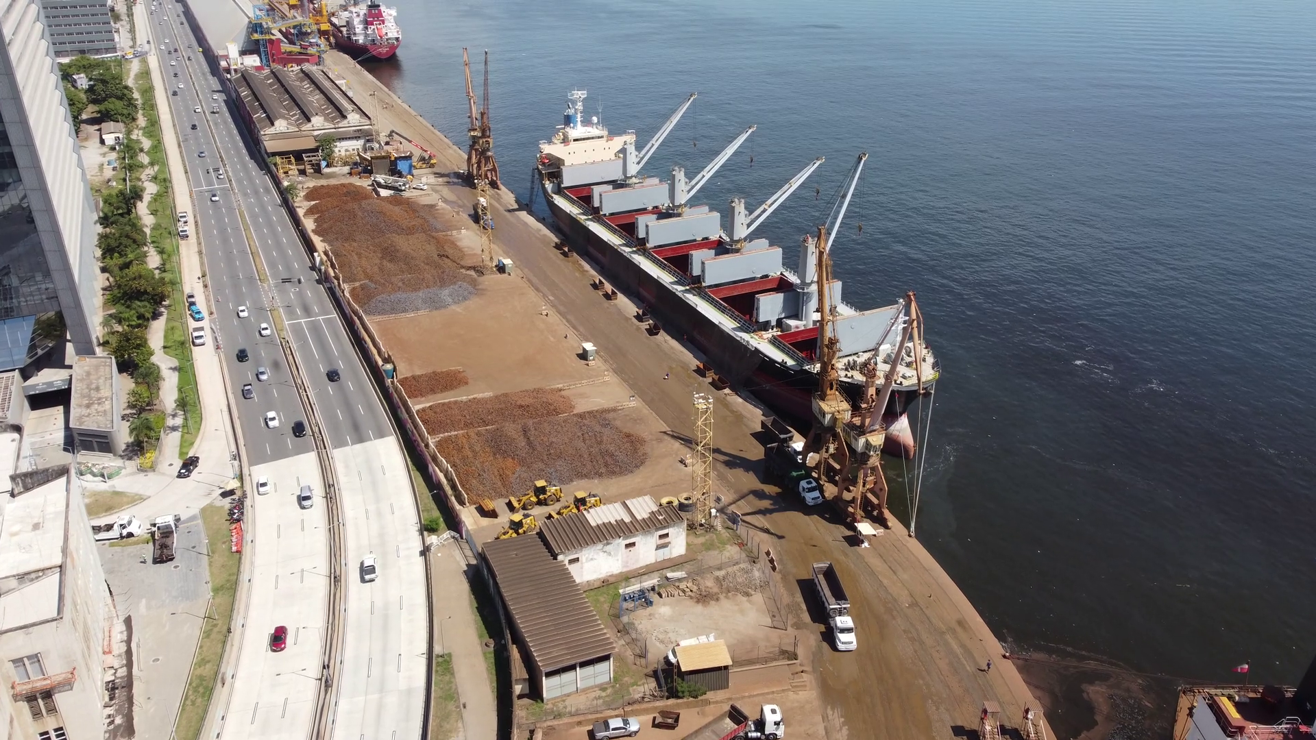 Freight Ship At Rio De Janeiro Brazil Ship Stock Footage SBV-348870640 ...