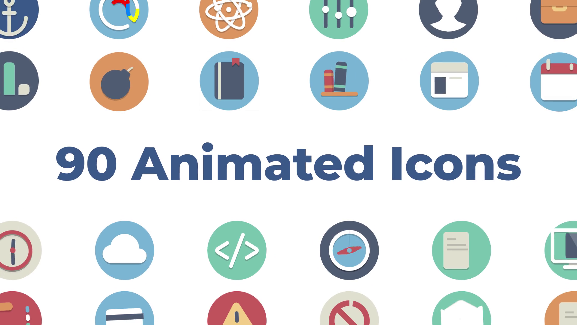 90 Animated Icons Effects Template SBV-346720885 - Storyblocks