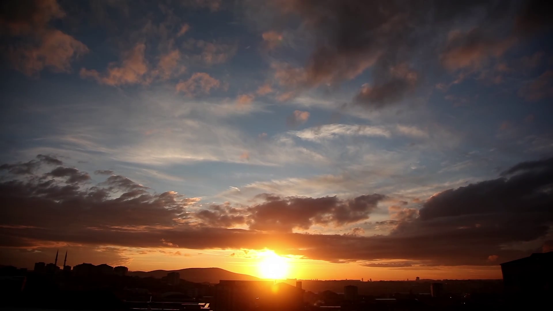 Timelapse Sunset City View Landscape Stock Footage SBV-347675018 ...