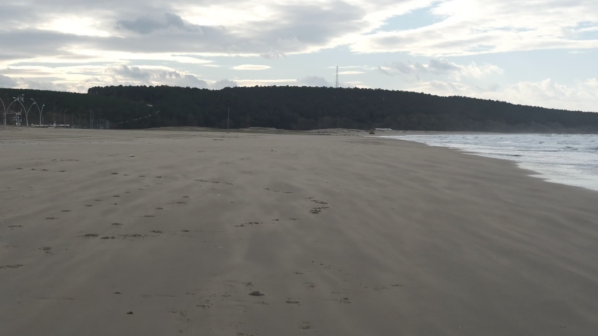 Wind Carries Sand Beach In Autumn Activity Stock Footage SBV-347642403 ...