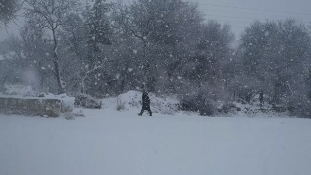 Snowfall Man Stock Footage: Royalty-Free Video Clips - Storyblocks