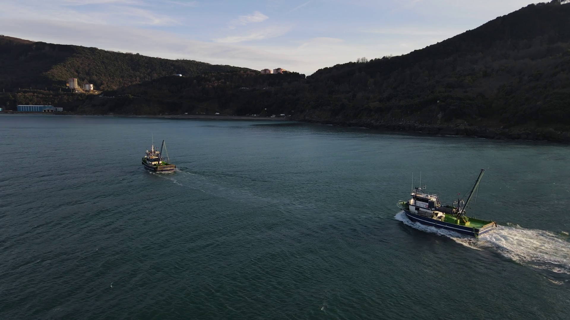 Aerial View Of Small Ship Sailing In Sea Stock Footage SBV-347645050 ...