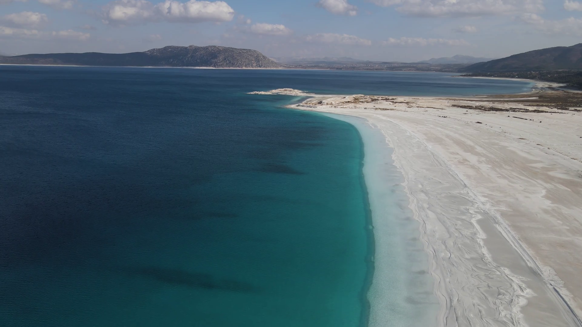 The View Of Salda Lake Is Famous Crater Lake Stock Footage SBV ...