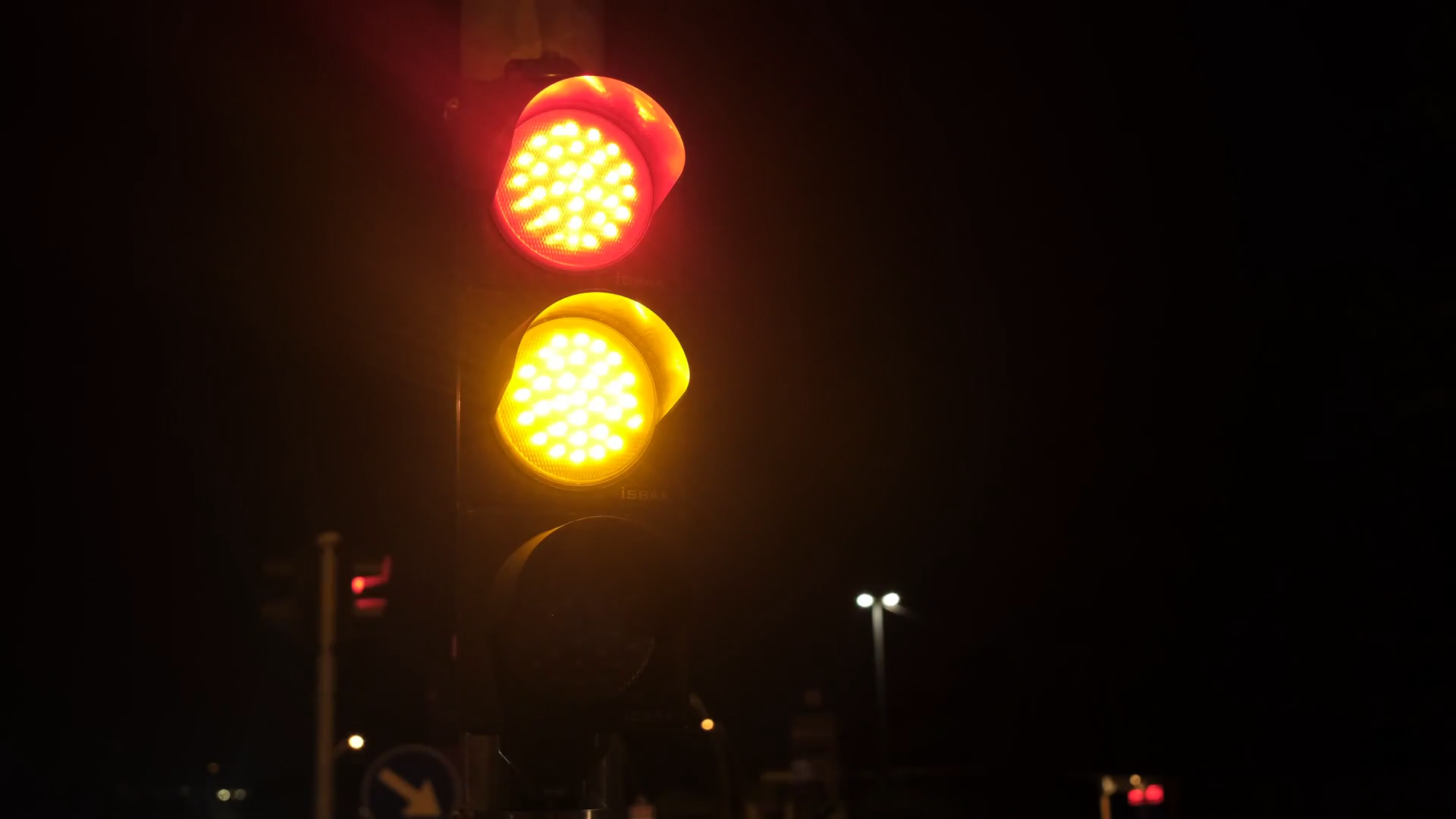 Image Of Flashing Traffic Signs With Stock Footage SBV-347644331 ...