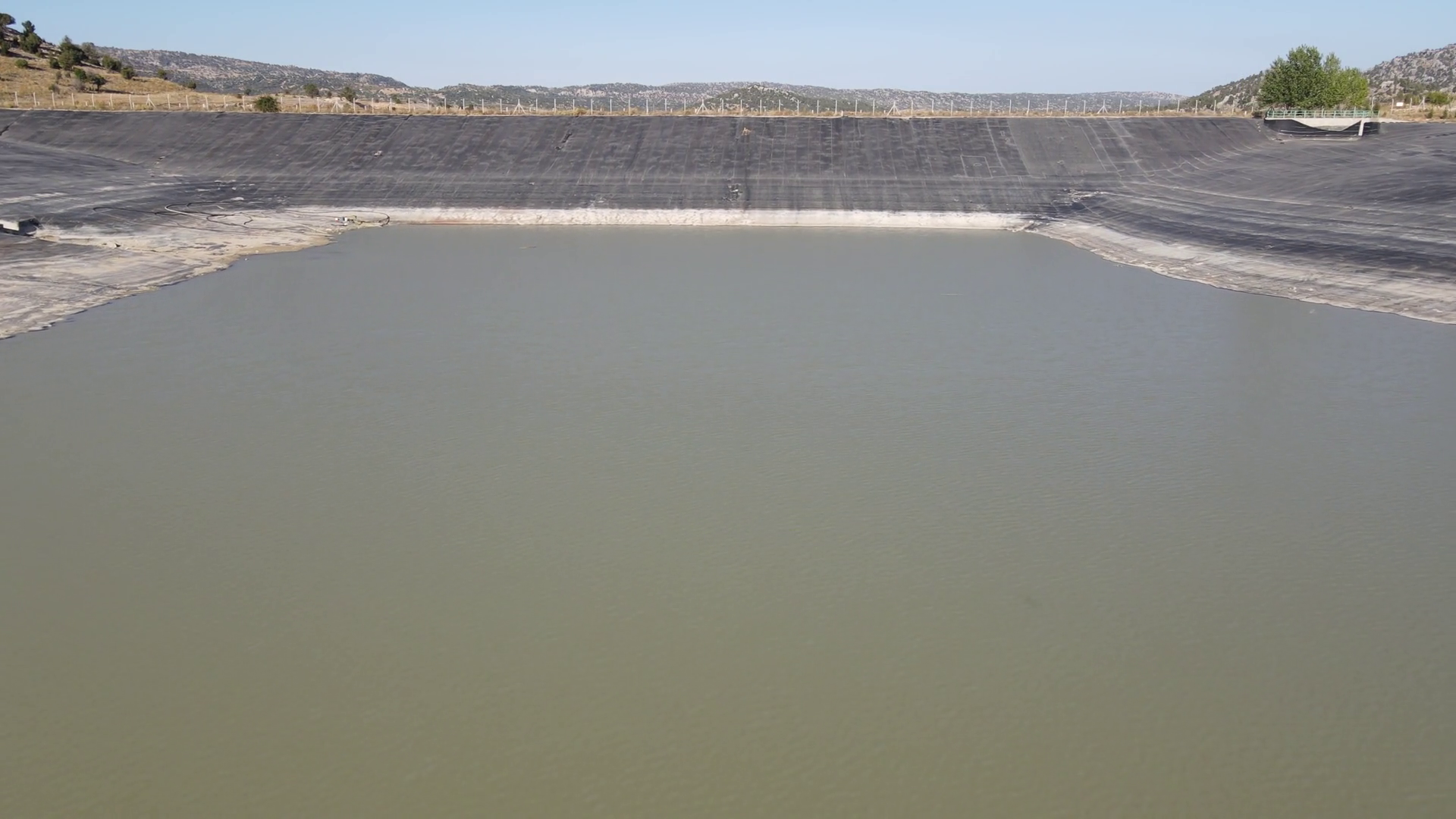 Aerial Irrigation Pool Artificial Irrigation Stock Footage SBV ...