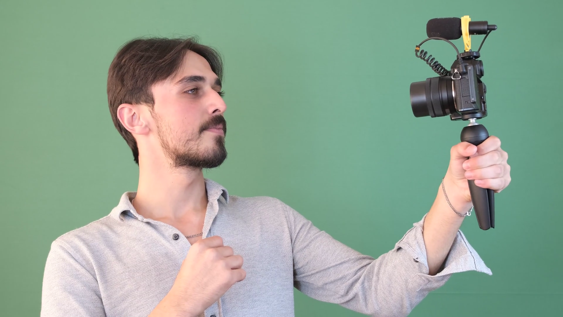 Influencer Man Shoots Self-introducing Video Stock Footage SBV ...