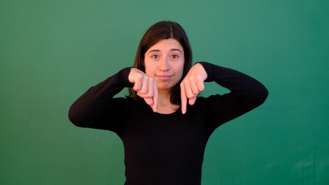 Pointing Down Green Screen Stock Footage: Royalty-Free Video Clips ...