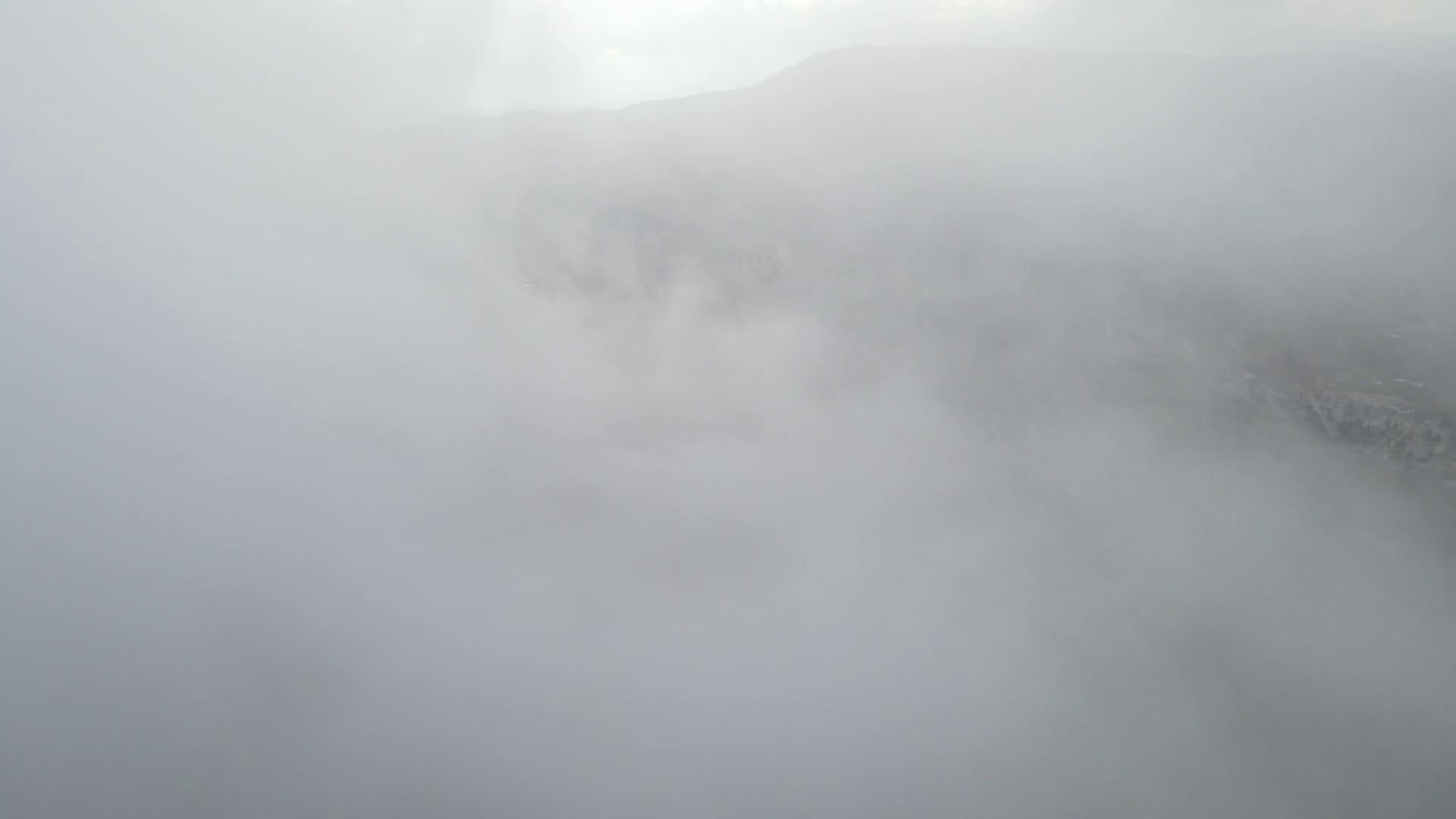 Aerial View Of Garden Views Heavy Fog White Stock Footage SBV-347649938 ...