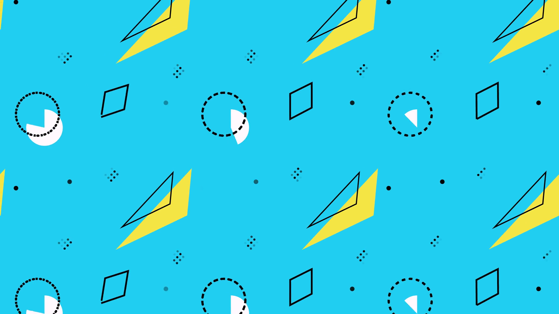 Rotating Different Geometric Shapes In Blue Stock Motion Graphics SBV ...