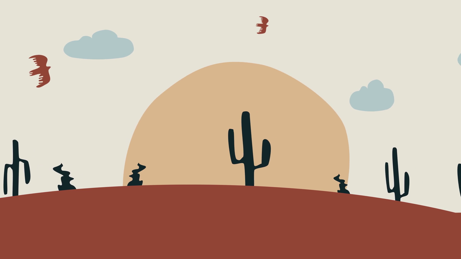 Minimal Desert Landscape Animation With Stock Motion Graphics SBV ...