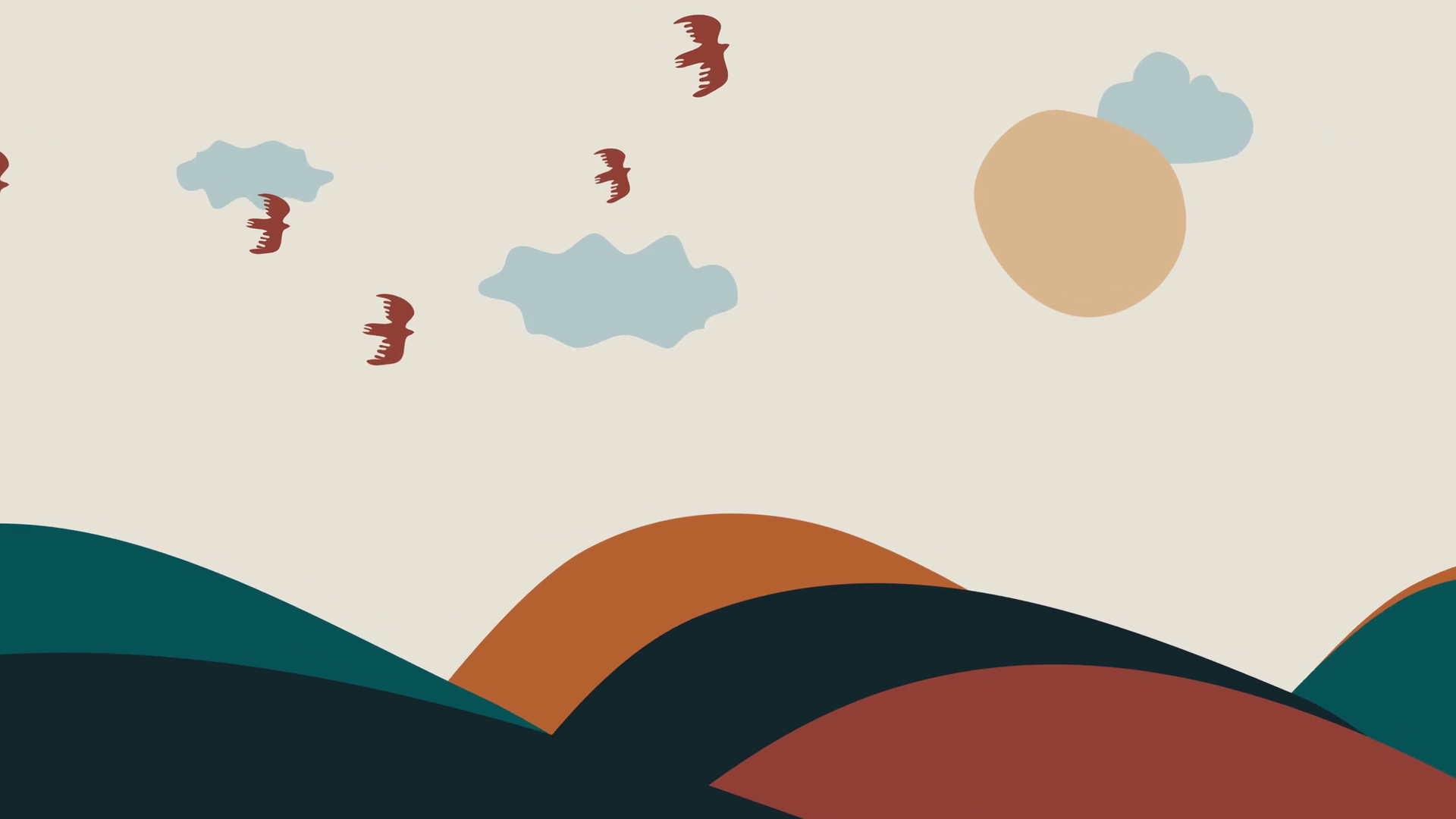 Minimal Landscape Illustration Background Stock Motion Graphics SBV ...