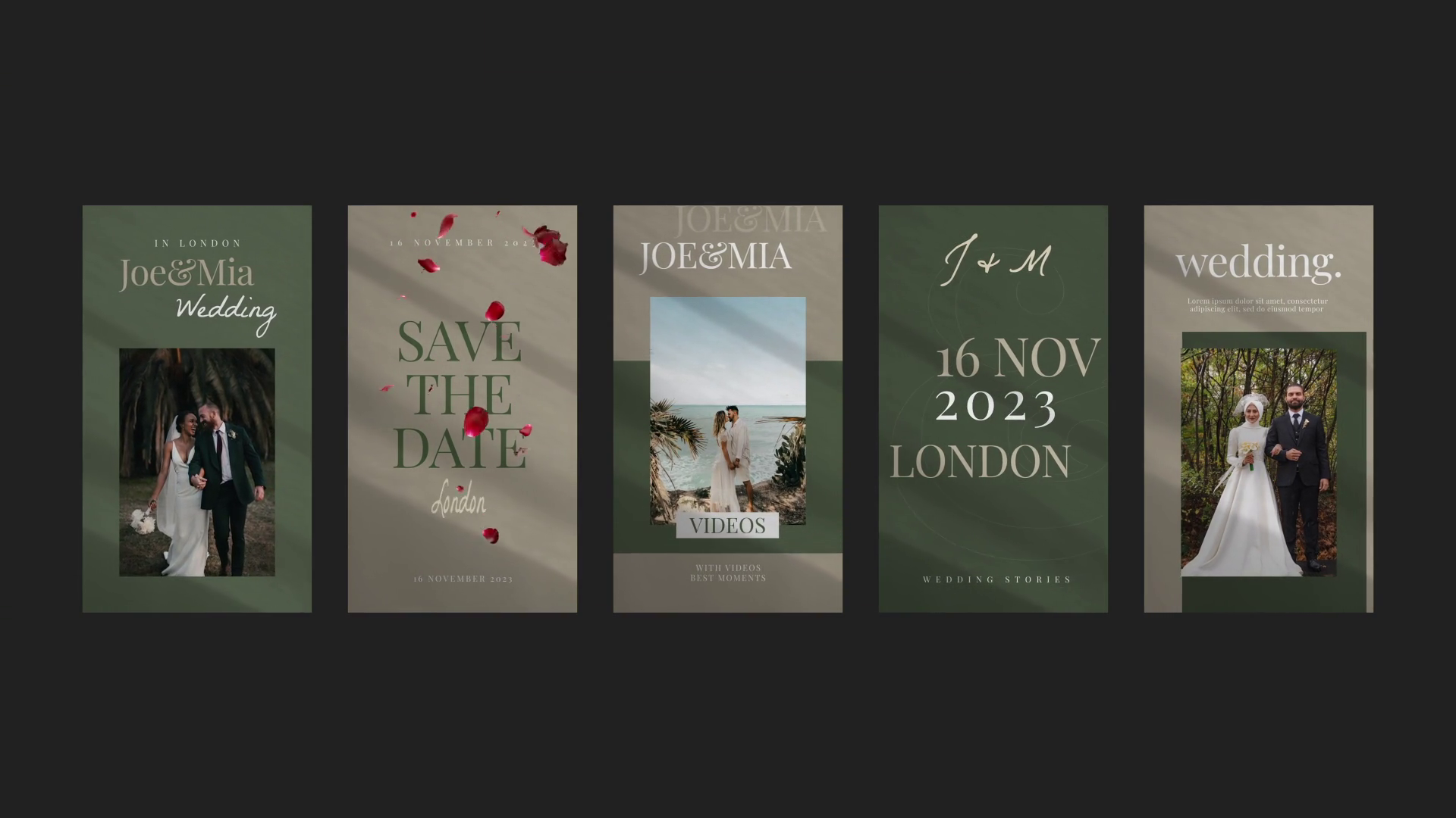 Bride Groom Instagram Stories Template SBV-348404609 - Storyblocks