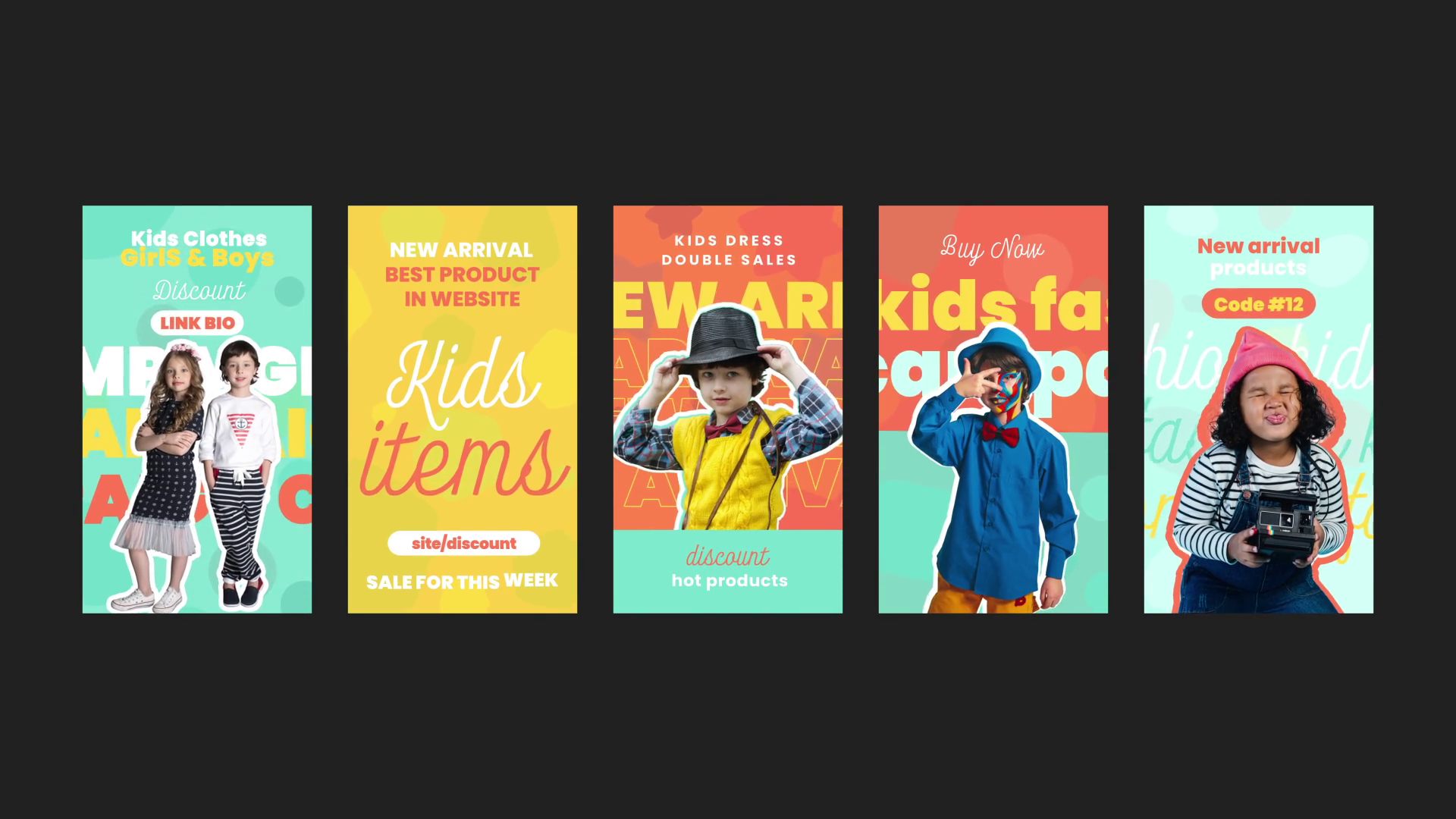 Kids Instagram Reels Template SBV-348553681 - Storyblocks