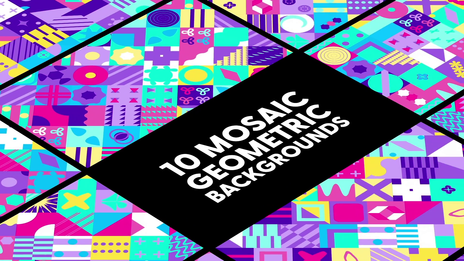 Mosaic Geometric Backgrounds Template SBV-348569670 - Storyblocks