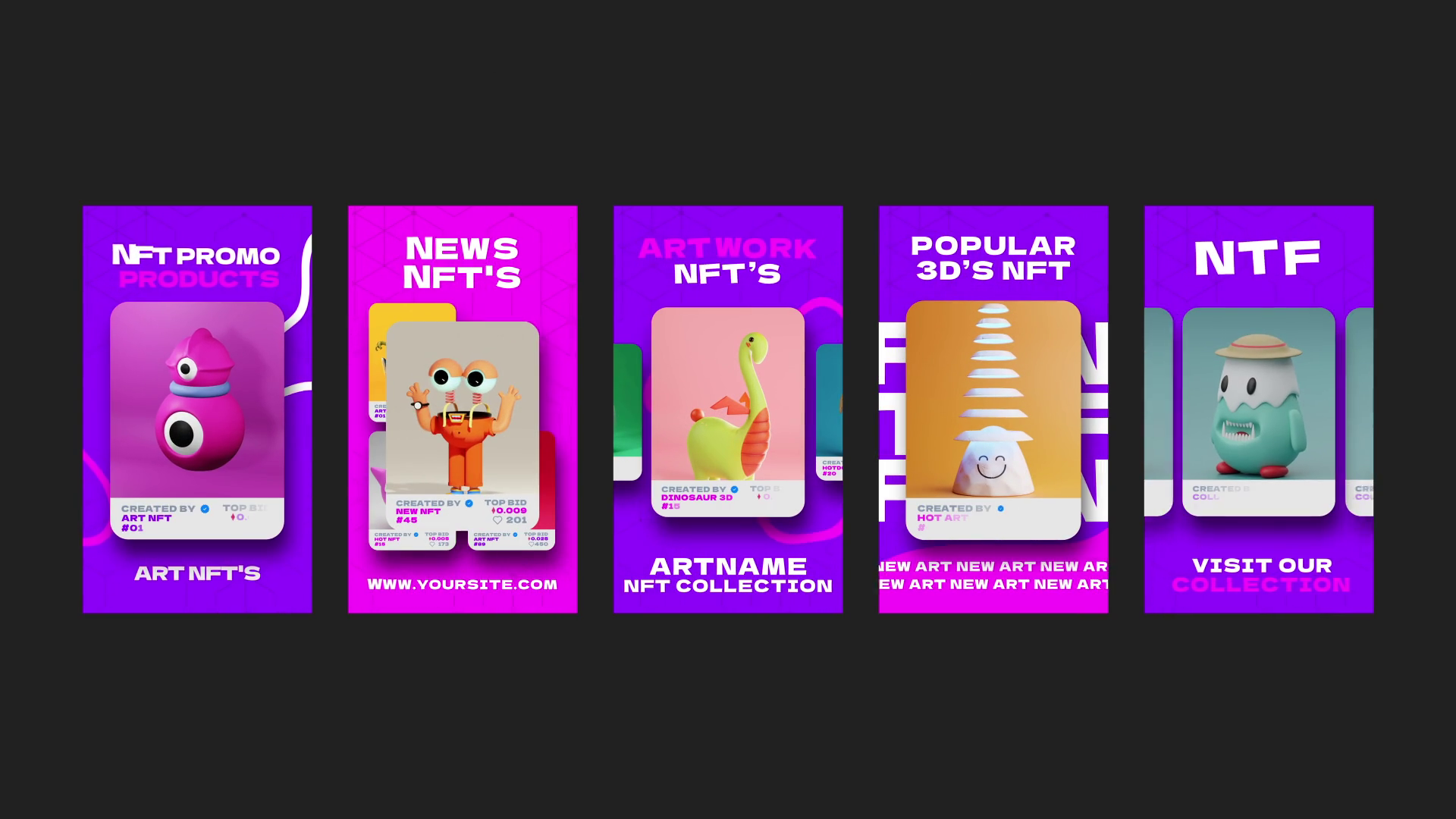 Nft Instagram Stories Template SBV-348404394 - Storyblocks