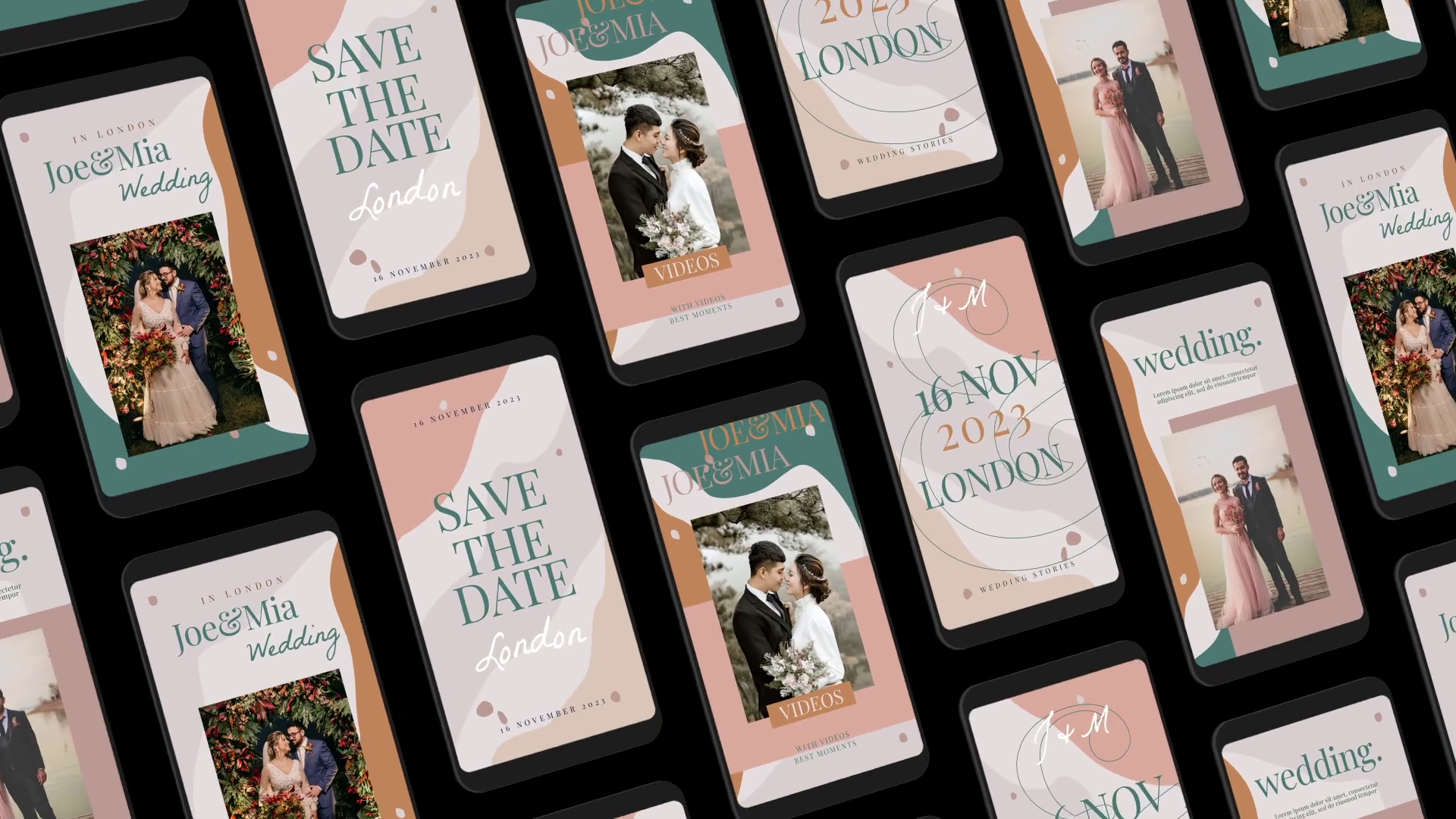 Romantic Wedding Instagram Reels Template SBV-348407036 - Storyblocks