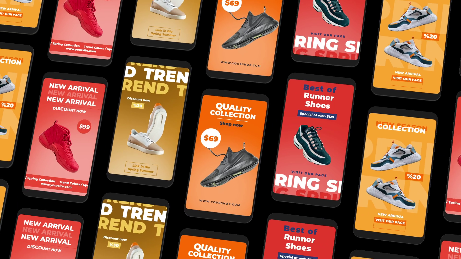 Shoes Instagram Stories Template SBV-348404454 - Storyblocks